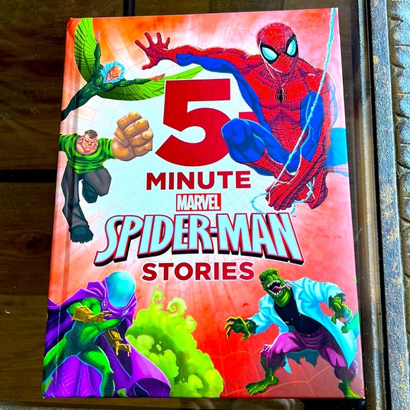 Marvel | Other | Hardcover Spiderman 5 Minute Marvel Stories Storybook ...